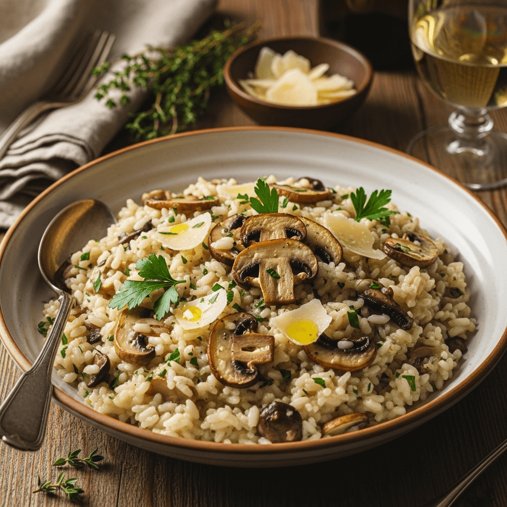 Creamy Mushroom Risotto Recipe – Restaurant-Quality Italian Comfort ...